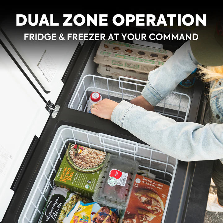 95QT VL90ProD Dual Zone RV 12 volt Fridge Freezer | ICECO ثلاجة